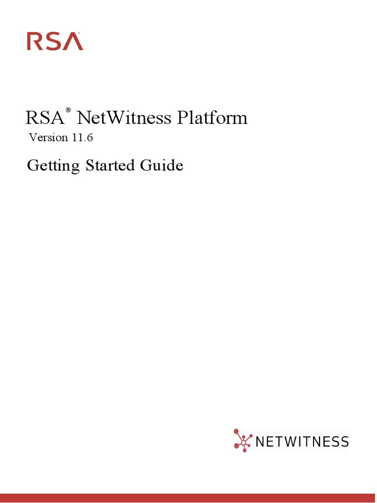 Rsa NW 11.6 Platform Getting Started Guide-1 | PDF
