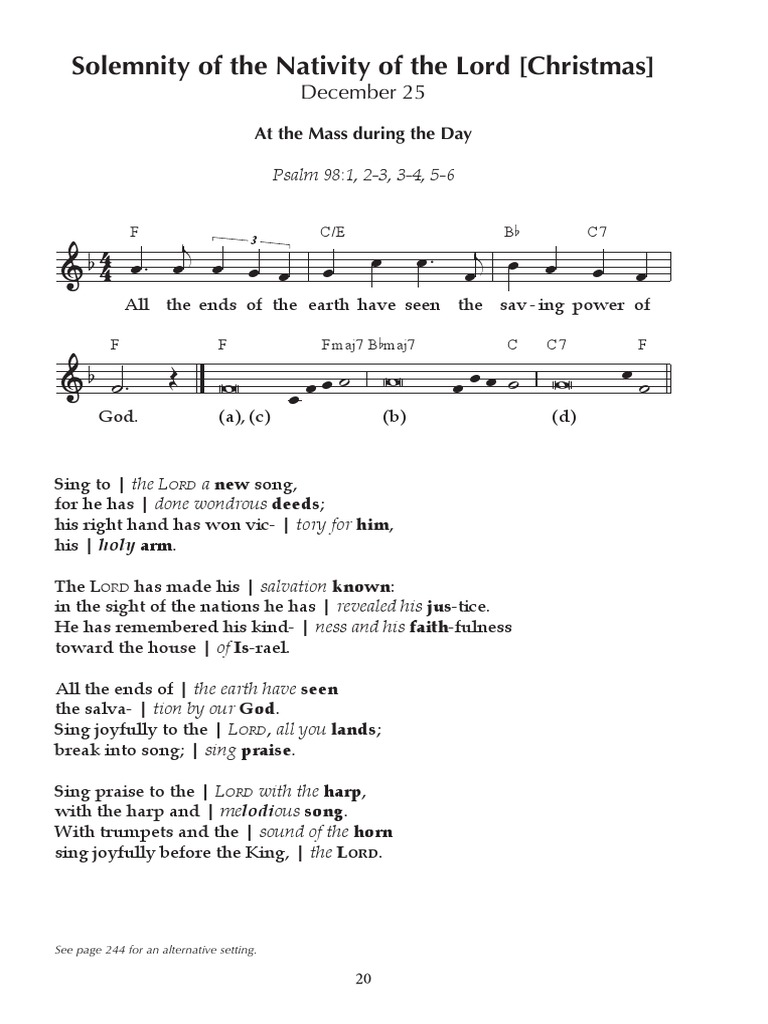 Christmas Day (Chant) | PDF