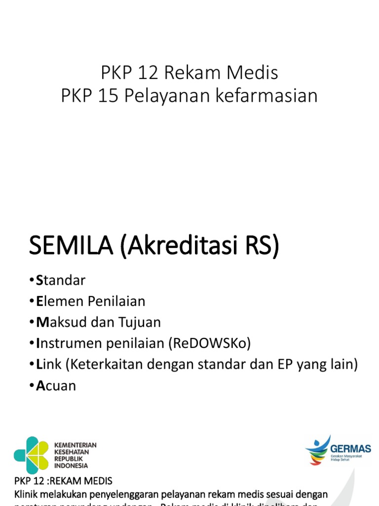 PKP 12 Dan 15 Akreditasi Klinik SEP 2022 | PDF