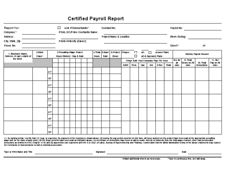 Payroll Report Template 01 | PDF | Payroll | Employment