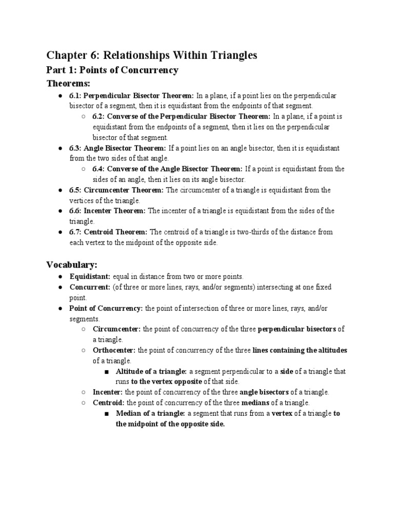 Geometry Chapter 6 Study Guide - CC Geometry - Accelerated Geometry ...