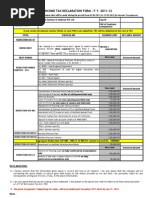 Employee Income Tax Declaration FY-2025-26 | PDF | Insurance | Public ...