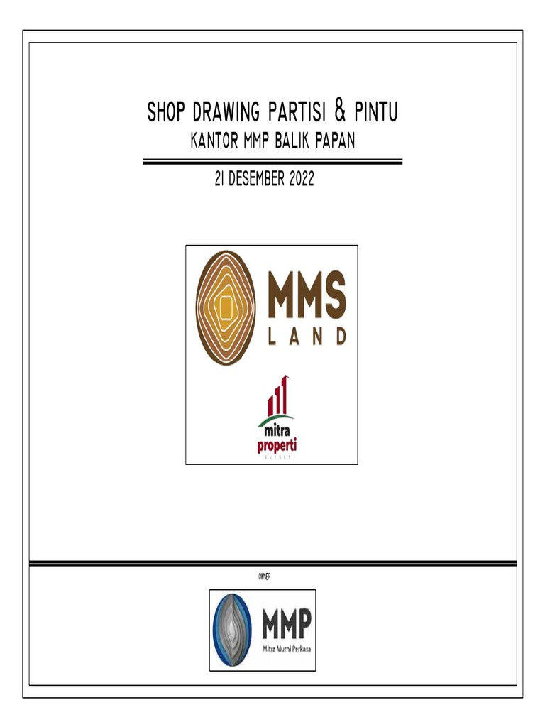 Denah Partisi Dan Pintu Lt.1 | PDF