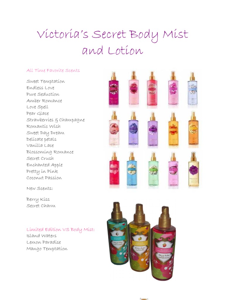 Victoria's Secret Brochure | PDF | Perfume | Luxury Brands