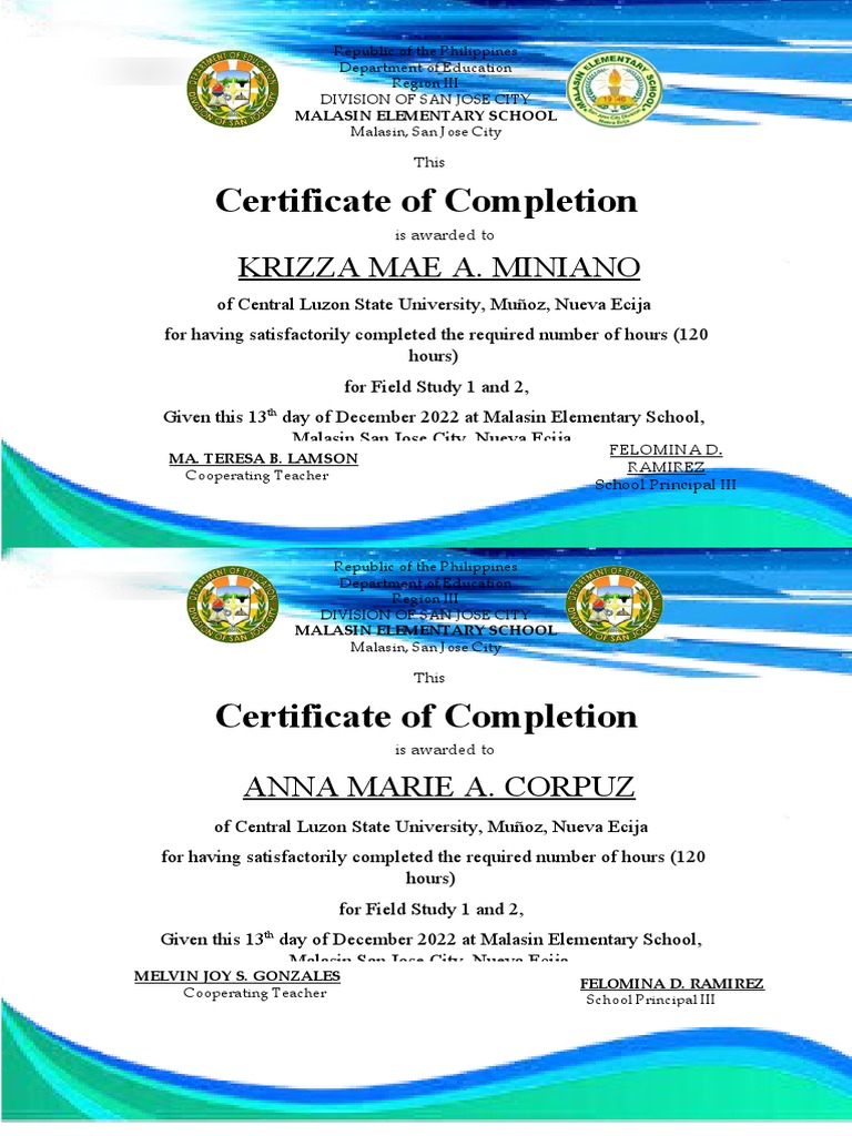 Certificate of Completion | PDF
