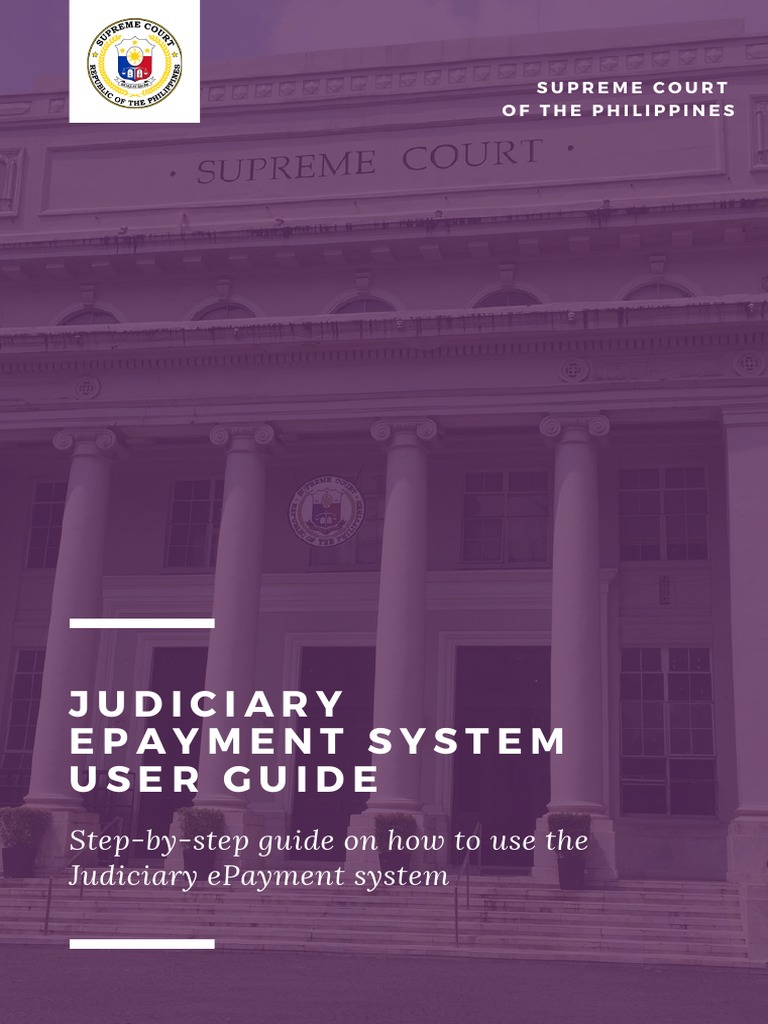 Judiciary ePayment System Guide | PDF | Payments | Payment System
