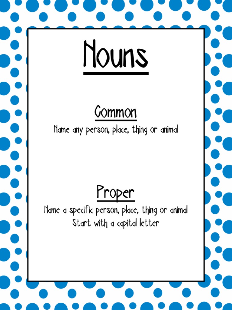Common Noun and Proper Noun | PDF | Language Arts & Discipline | Home ...