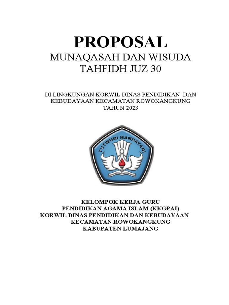 Proposal Wisuda Tahfidz Juz 30 2023 | PDF