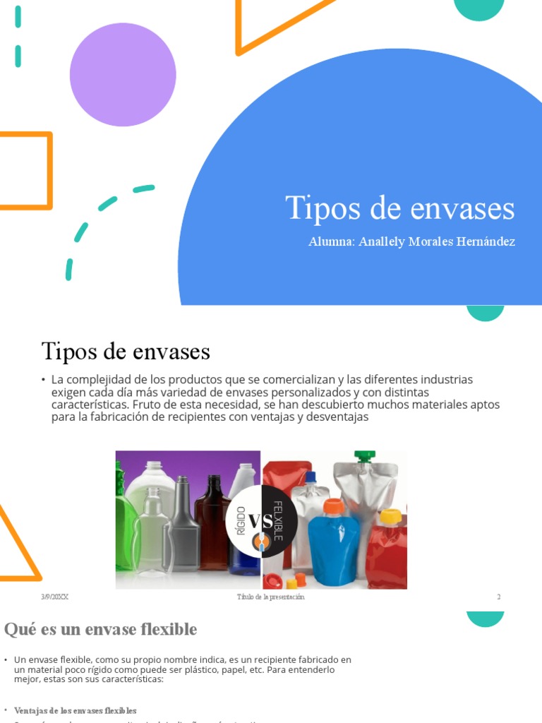 Tipos de Envases | PDF | El plastico | Materiales