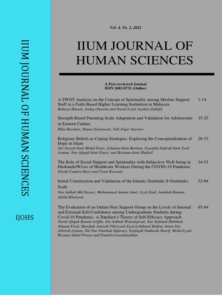 Psychological Journal | PDF | Anxiety | Social Support