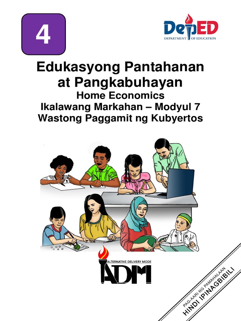 EPP 4 HE - Q2 M7 Wastong Paggamit NG Kubyertos | PDF