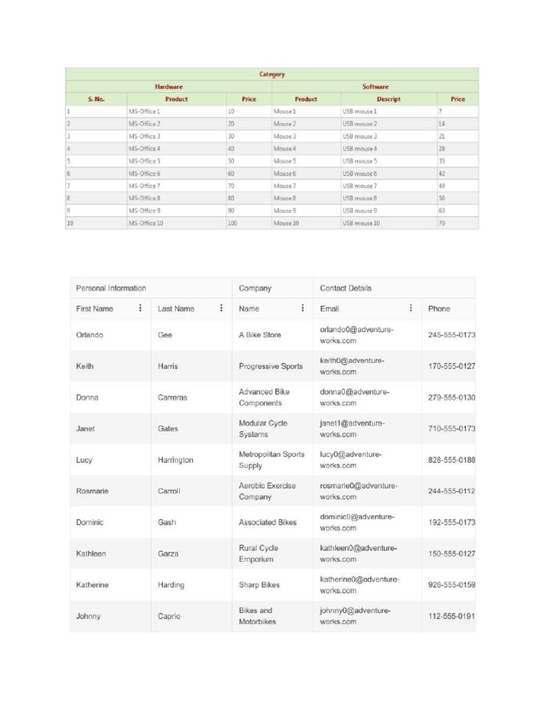 Excel Excercise Multiple Headings and Oblique Headings | PDF