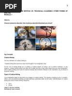 Creative Writing Lesson 1 | PDF | Rubric (Academic) | Creative Writing