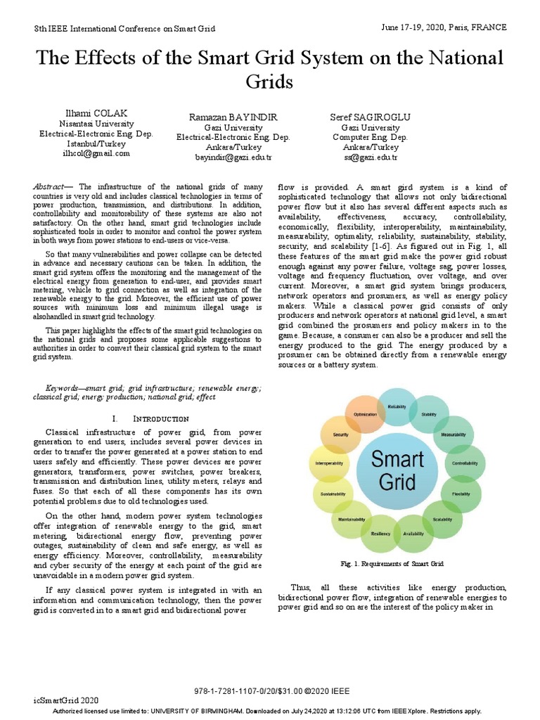 icSmartGrid49881 2020 9144891 | PDF | Electrical Grid | Smart Grid