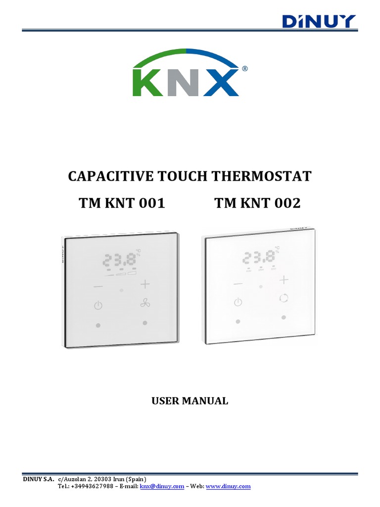 TM KNT 001 002 - User Manual | PDF | Thermostat | Switch