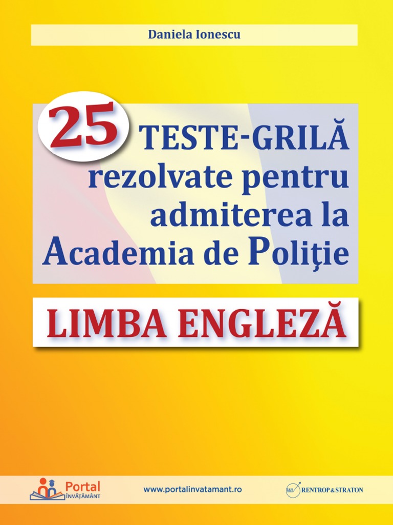 Sample Admitere Academie Engleza | PDF