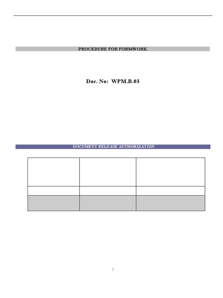 03 Procedure For Formwork | PDF | Concrete | Stairs