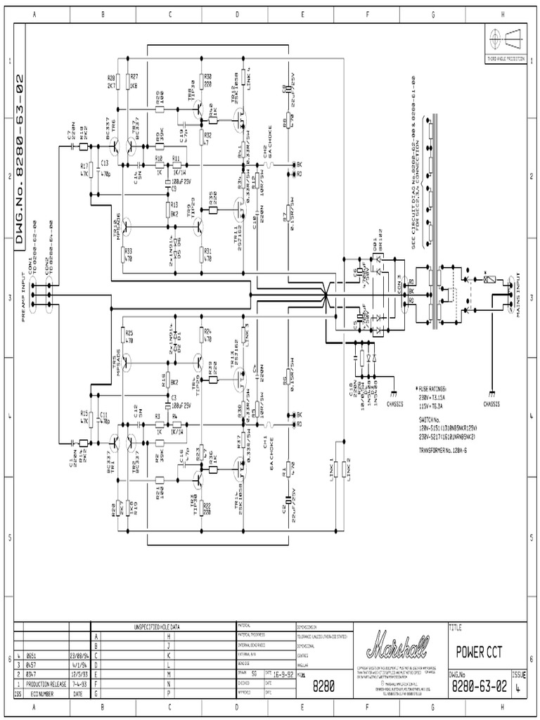 Marshall Valvestate 8280 Power Amp Sector | PDF