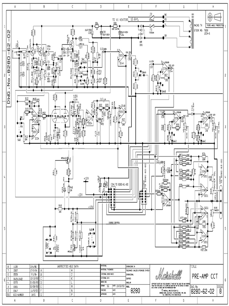 Marshall Valvestate 8280 Preamp | PDF