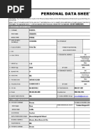 Personal Data Sheet Form Guide | PDF