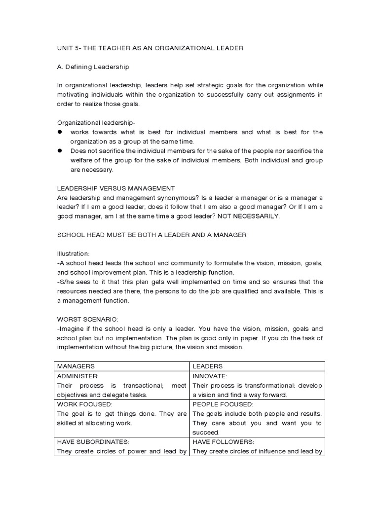 The Trait Theory of Leadership Explained With Exam | PDF | Leadership ...