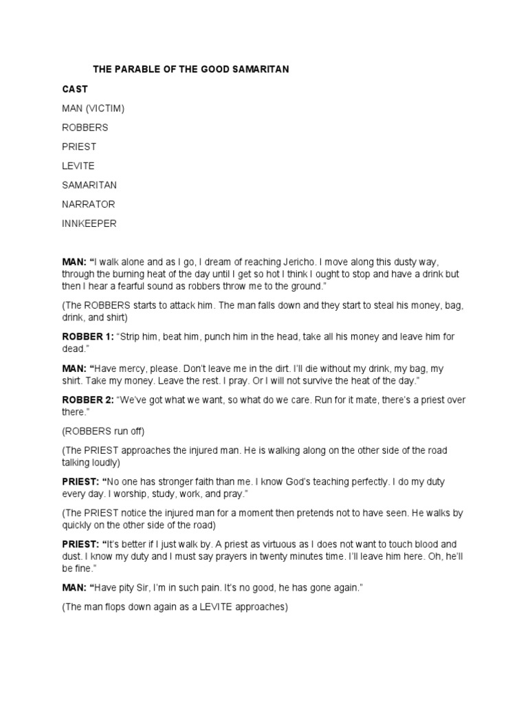 Good Samaritan Pdf
