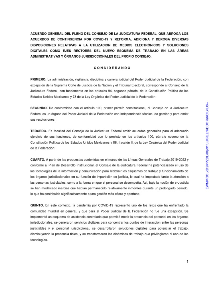 Acuerdo General 221014 | PDF | Justicia | Crimen y violencia