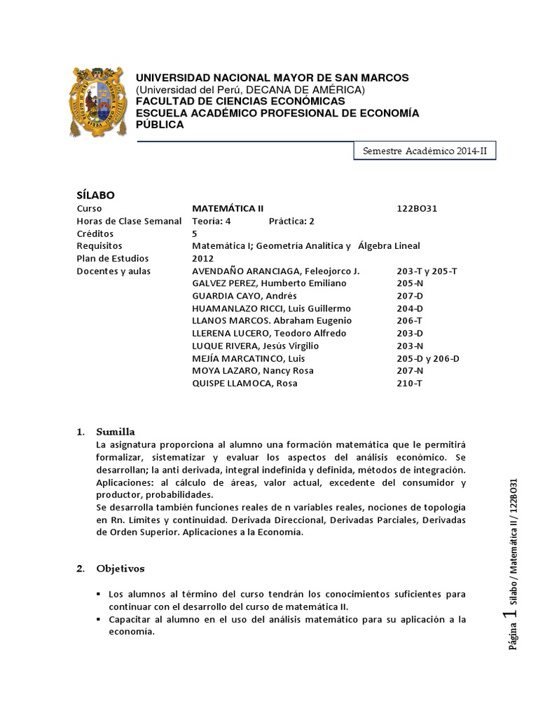 2do Ep Matematica Ii | PDF | Derivado | Integral