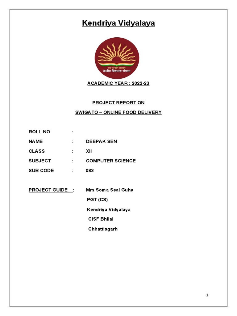 Swigato - Online Food Delivery System | PDF | Software | Computing