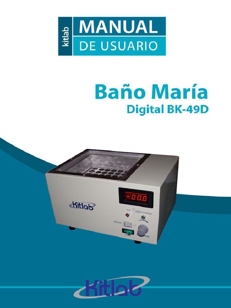 manual-kitlab-BK49D BAÑO MARIA | PDF