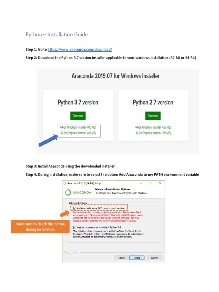 Python - Installation Guide | PDF