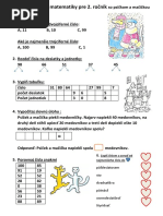 Testik PRVOUKA 2 Rocnik | PDF