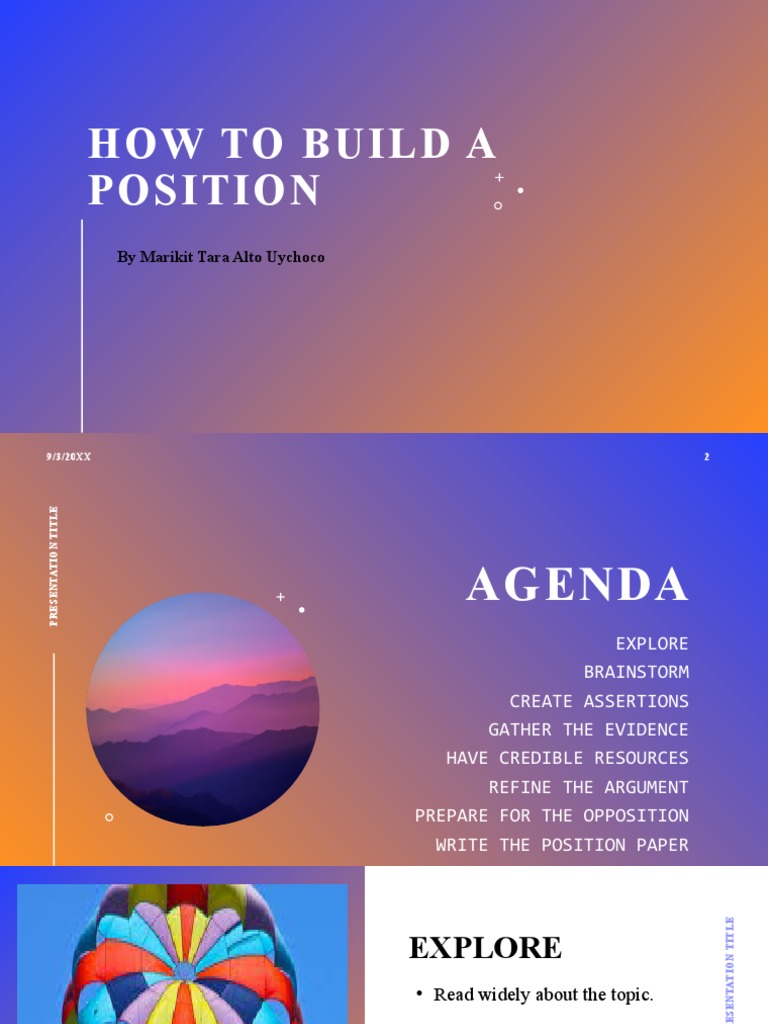 Eapp Lesson Building A Position - 2nd Quarter | PDF | Evidence ...