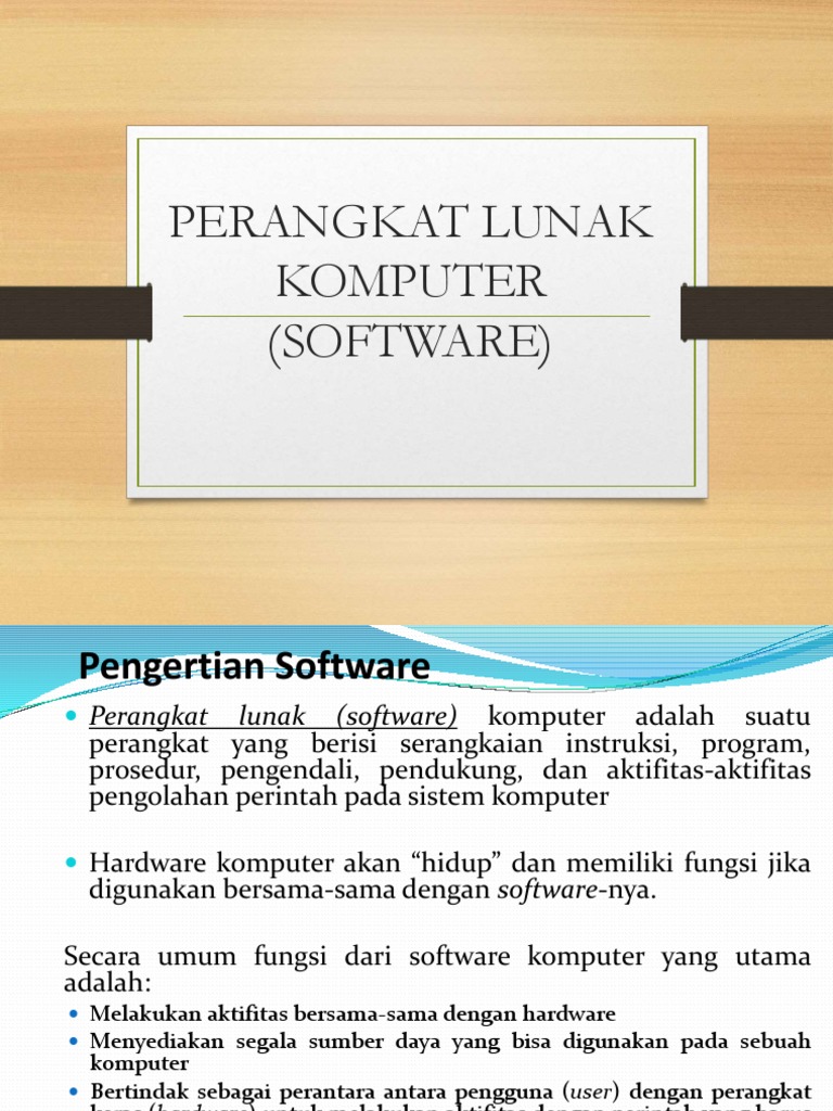 Software Dan Sistem Operasi | PDF | Teknologi & Rekayasa