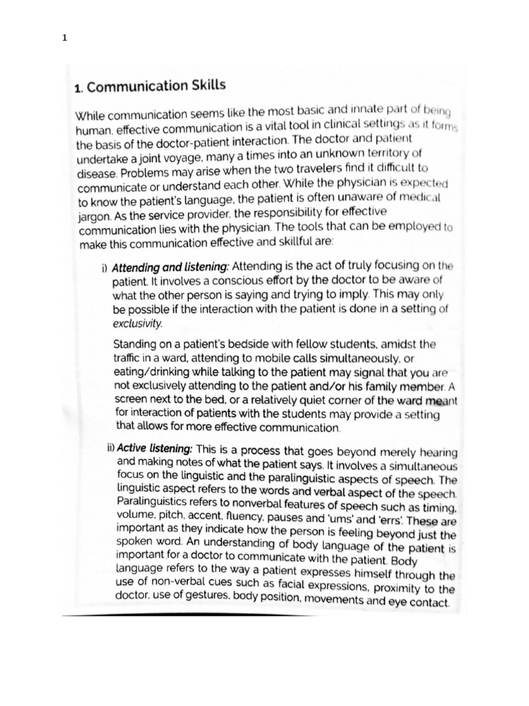 Communication Skills | PDF