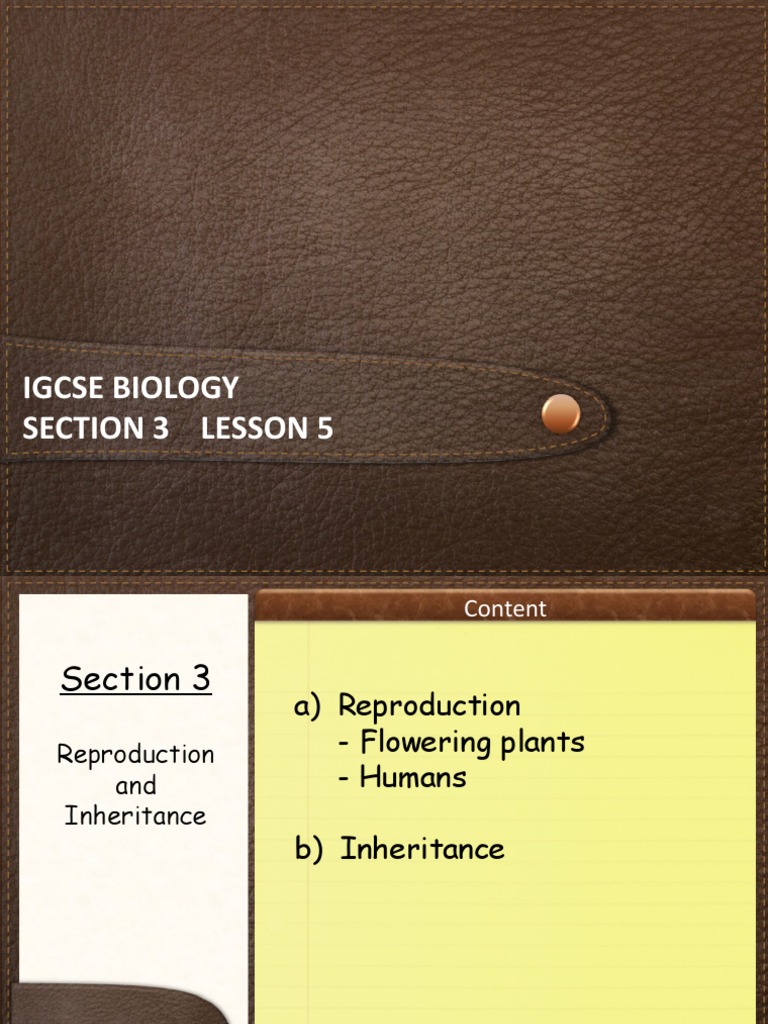 IGCSE Biology Section 3 Lesson 5 | PDF | Natural Selection | Sexual ...