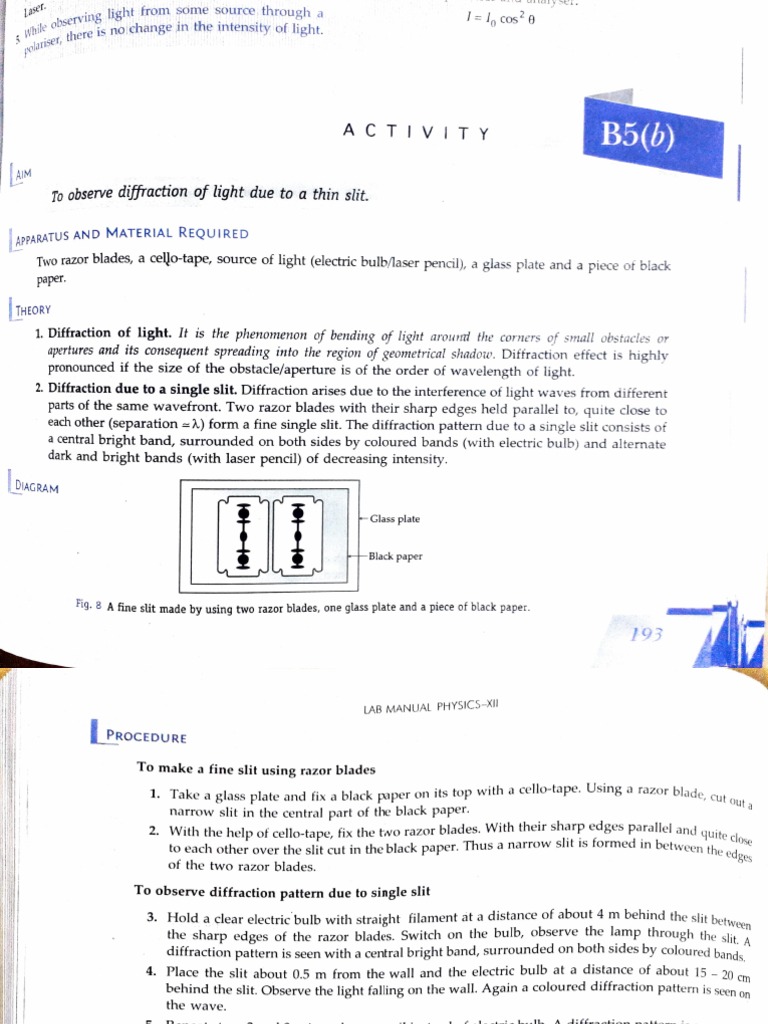 Activity 6 | PDF | Diffraction | Motion (Physics)
