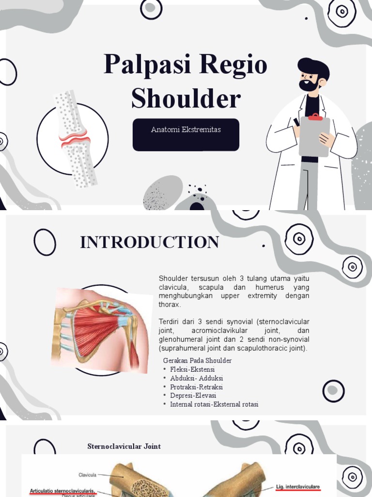 Palpasi Regio Shoulder: Anatomi Ekstremitas | PDF