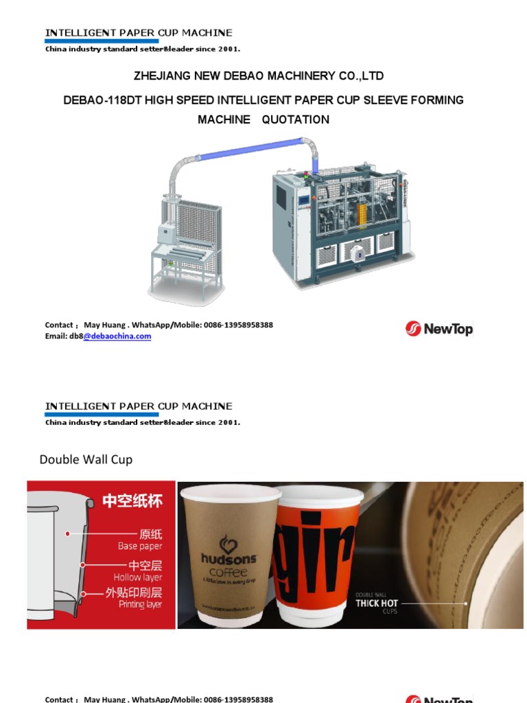 1 - DEBAO-118DT Double Wall Machine - NEWTOP | PDF | Bearing ...