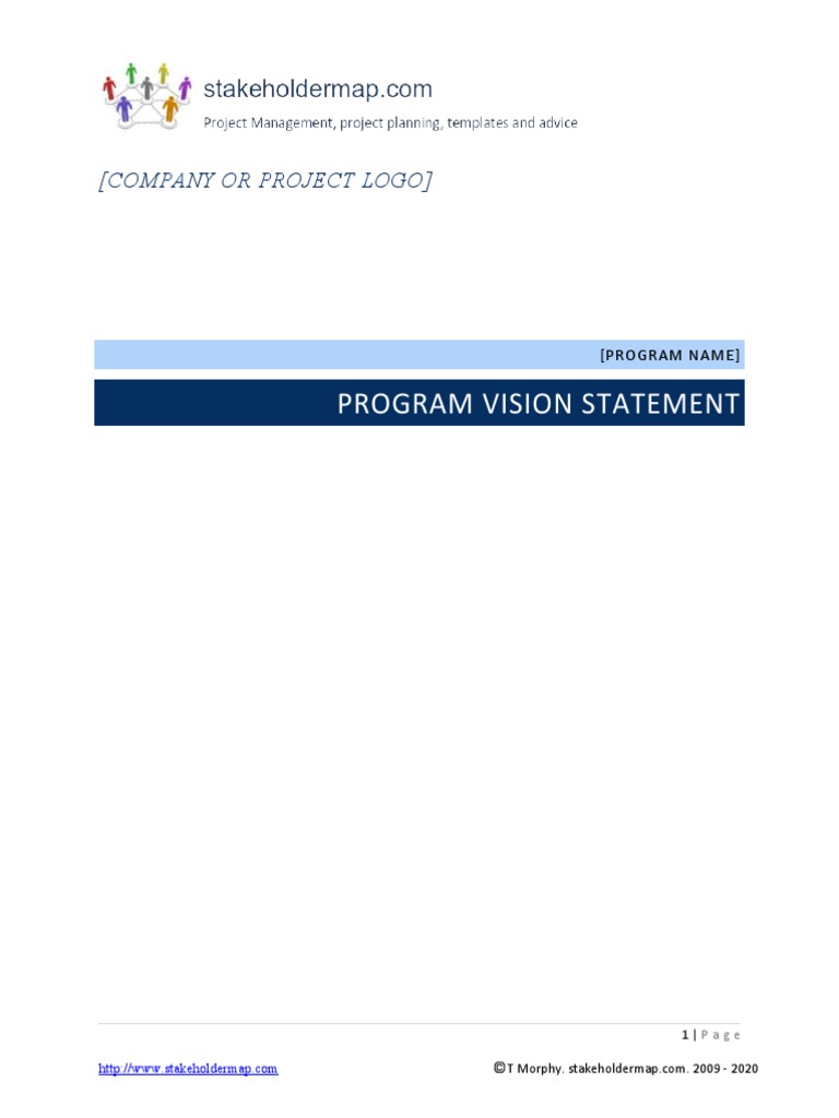 Vision Statement Template | PDF