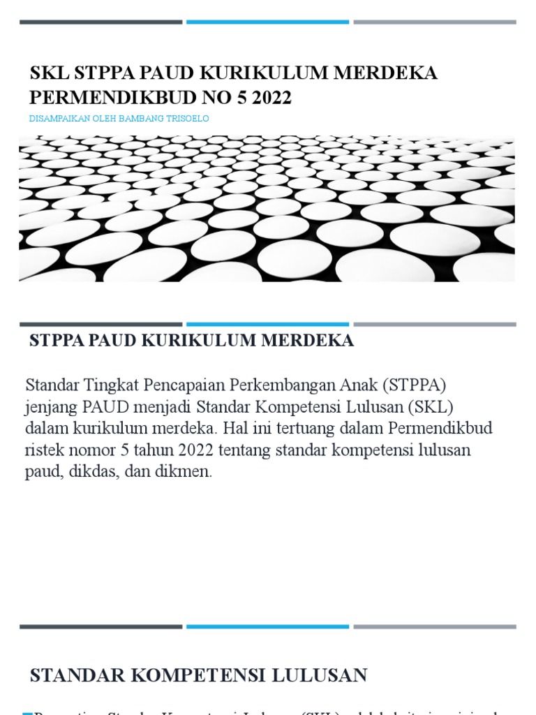 STANDAR KOMPETENSI LULUSAN PAUD DALAM KURIKULUM MERDEKA | PDF