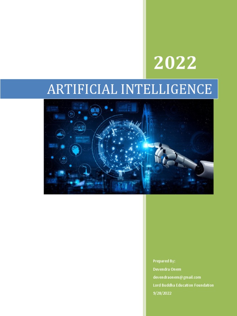 An Introduction to Artificial Intelligence: Goals, Categories ...