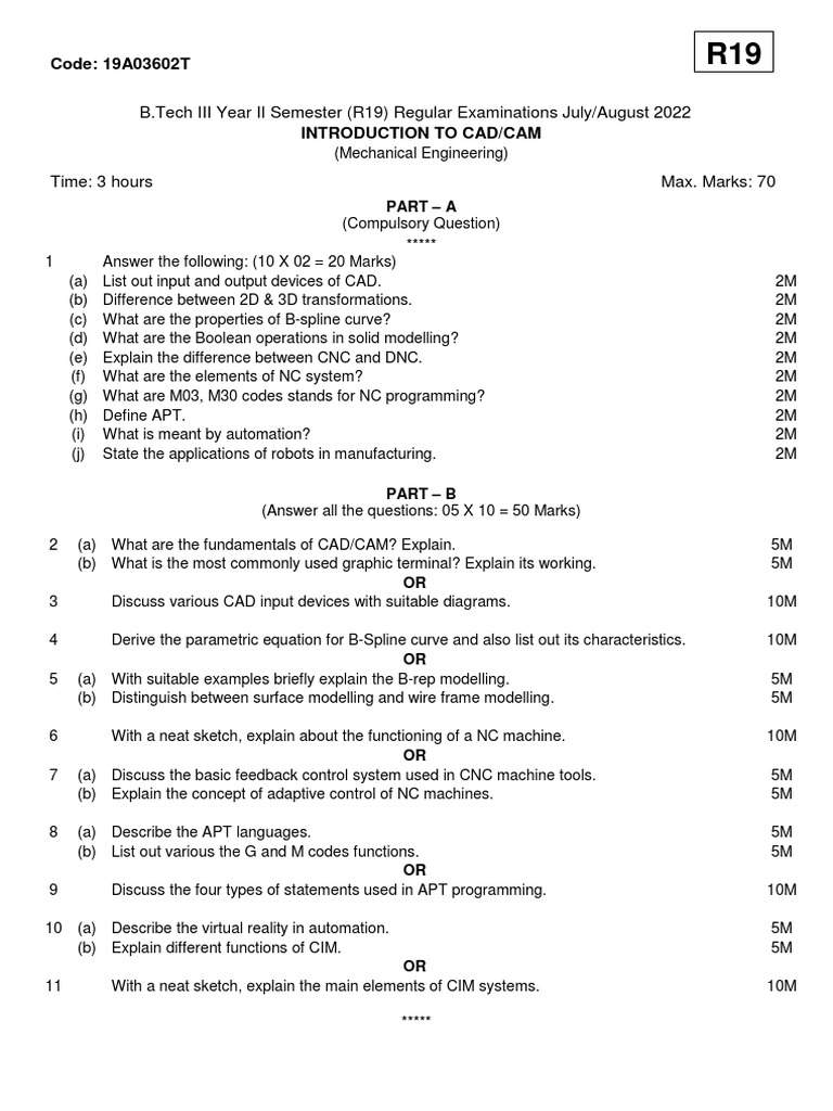 CAD/CAM Fundamentals and Applications | PDF | Machines | Computer Aided ...