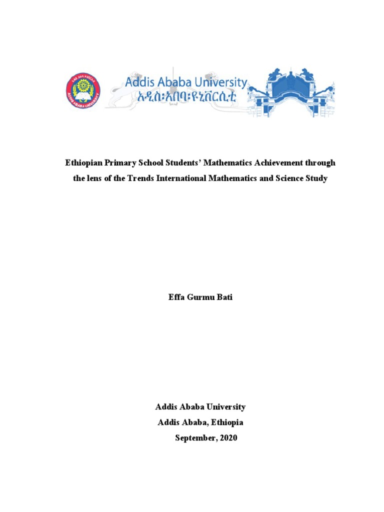 Effa Gurmu | PDF | Educational Assessment | Curriculum