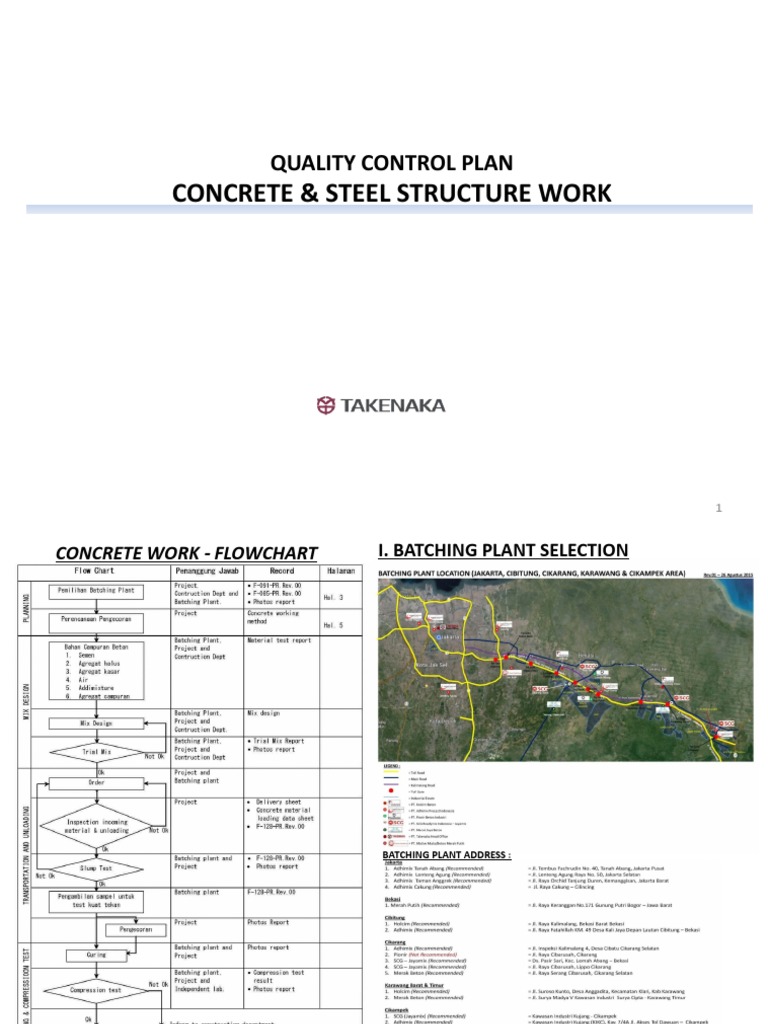 Concrete and Steel Quality Control Plan | PDF | Concrete | Composite ...