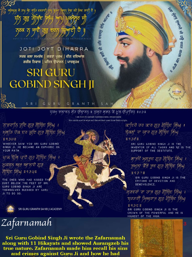 Sri Guru Gobind Singh Ji - Joti Jyot Diharra | PDF | Monotheistic ...