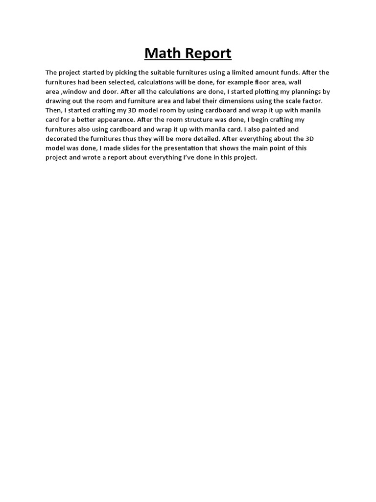 Math Report | PDF