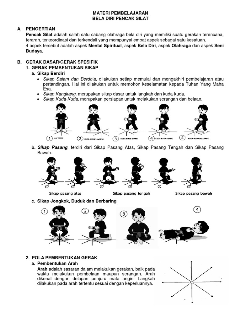 Materi Bela Diri (Pencak Silat) | PDF