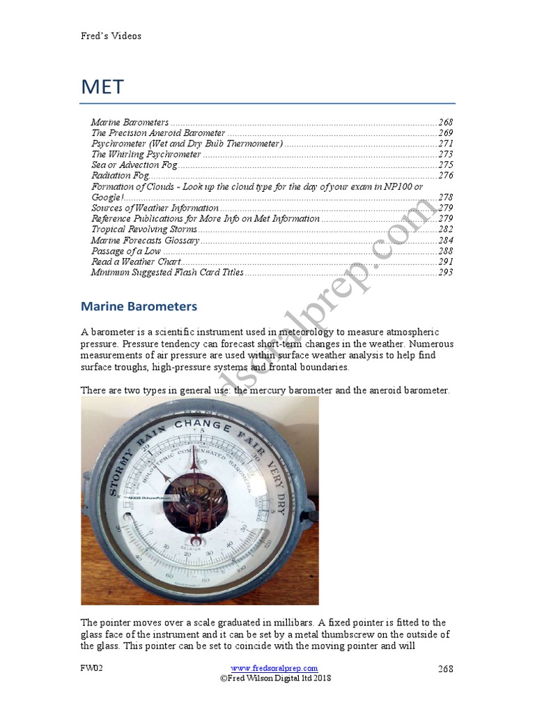 Meteorology Notes | PDF | Cloud | Fog
