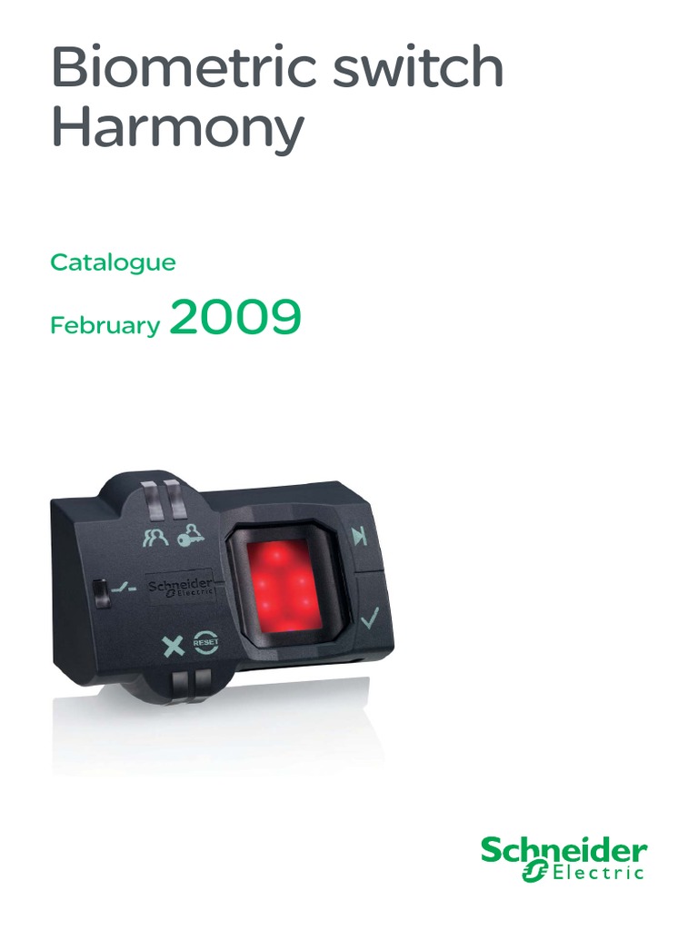 Biometric Switch Harmony - 2009 EN | PDF | Biometrics | Access Control